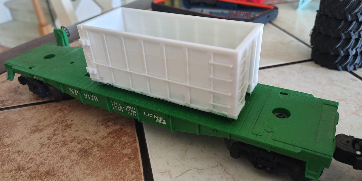 G-Scale Roll Off Container- Dumpster — Print Station 3d