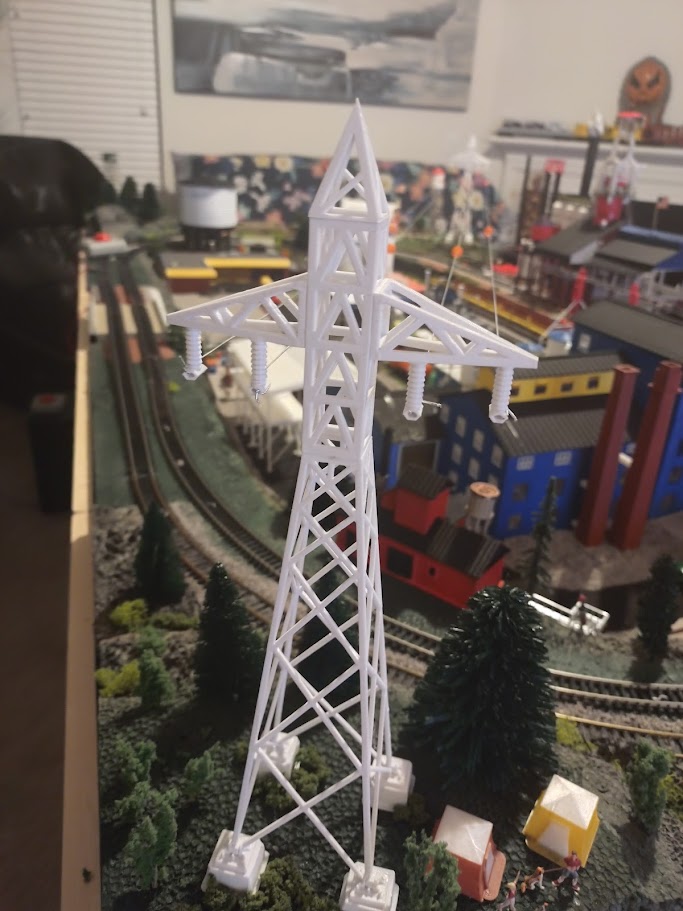 O Scale High Tension Power Poles — Print Station 3d