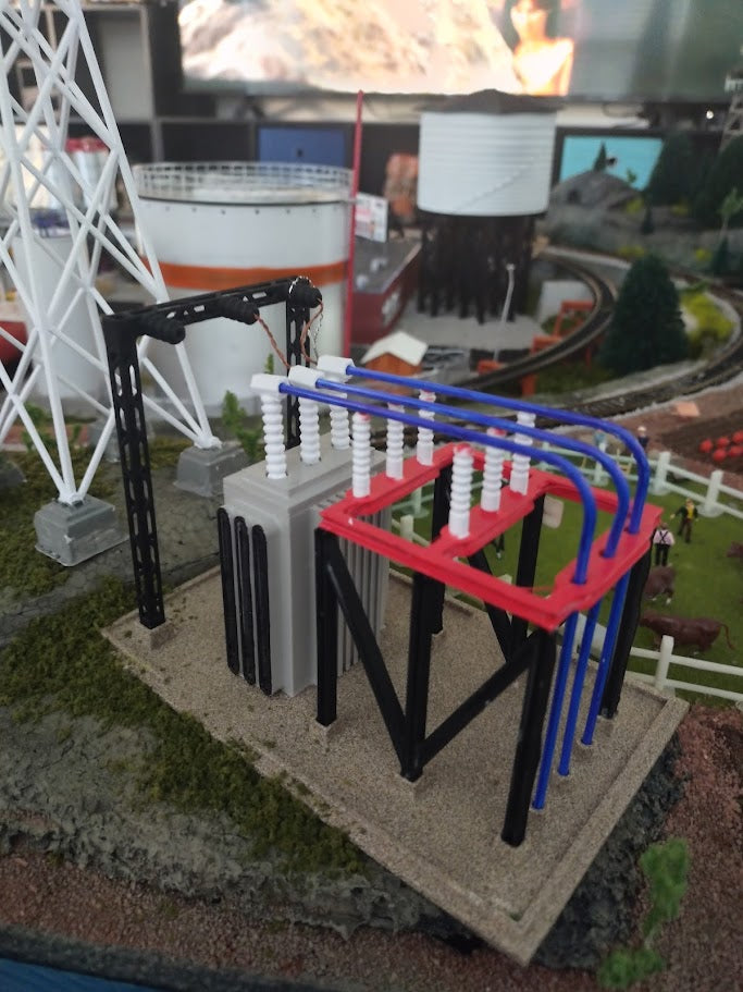 G-Scale Power Transformer Station — Print Station 3d
