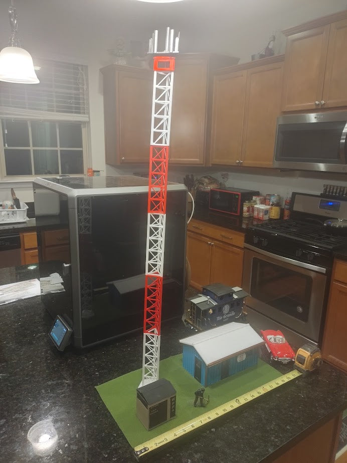 G-Scale Radio Station With 36" Tower — Print Station 3d