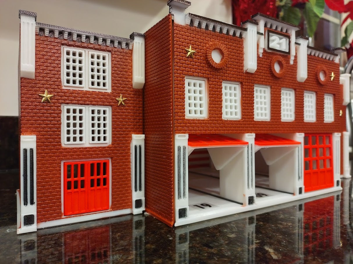 O Scale Fire Station 21 — Print Station 3d