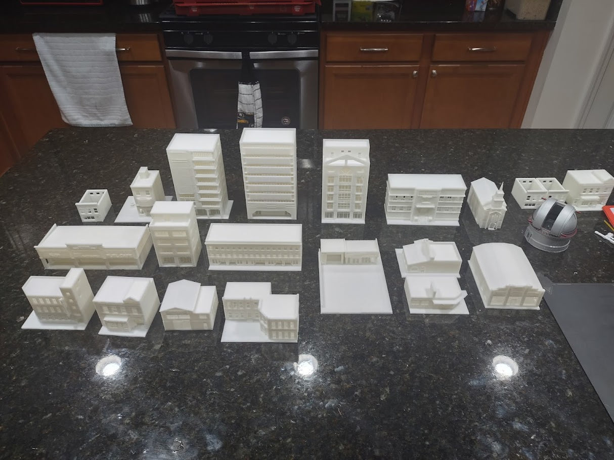 N Scale Court House — Print Station 3d