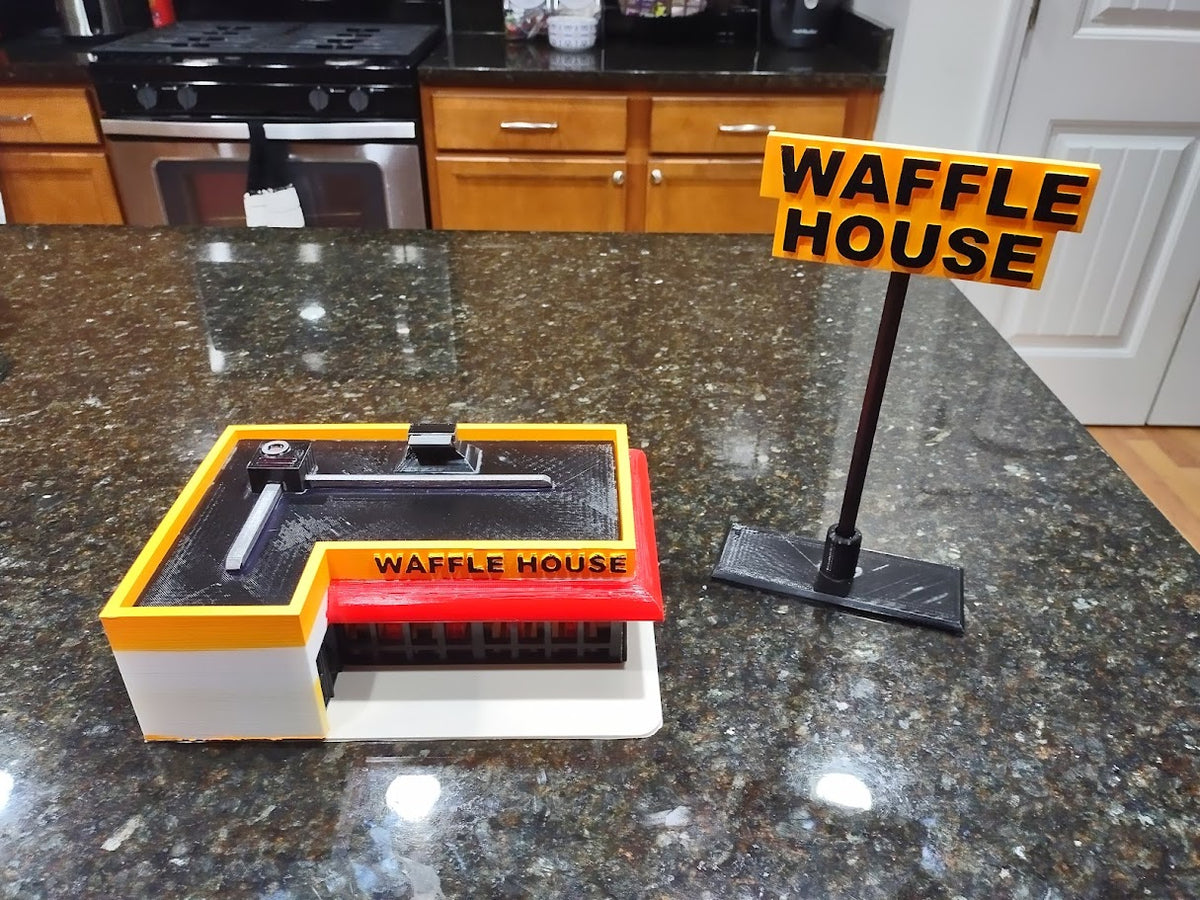 N Scale Waffle House — Print Station 3d
