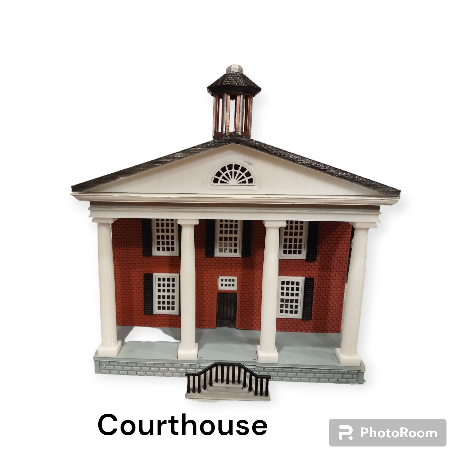 O Scale Court House – Print Station 3d