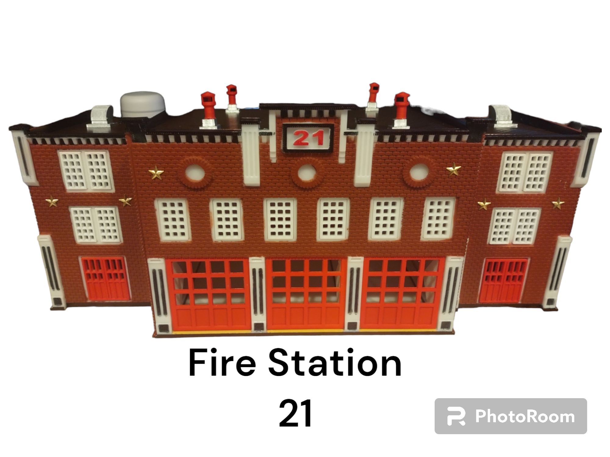HO Scale Fire Station 21 – Print Station 3d