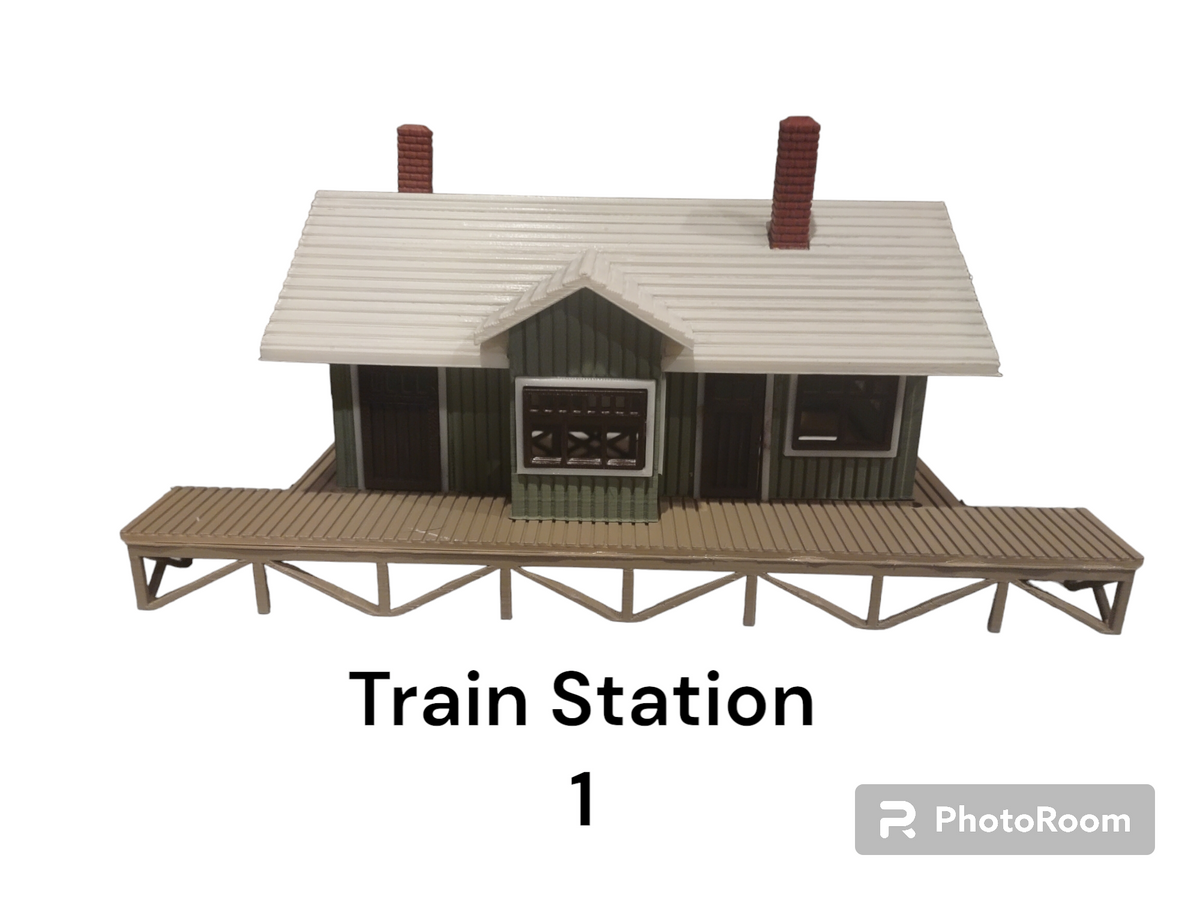 O Scale Train Station 1 — Print Station 3d