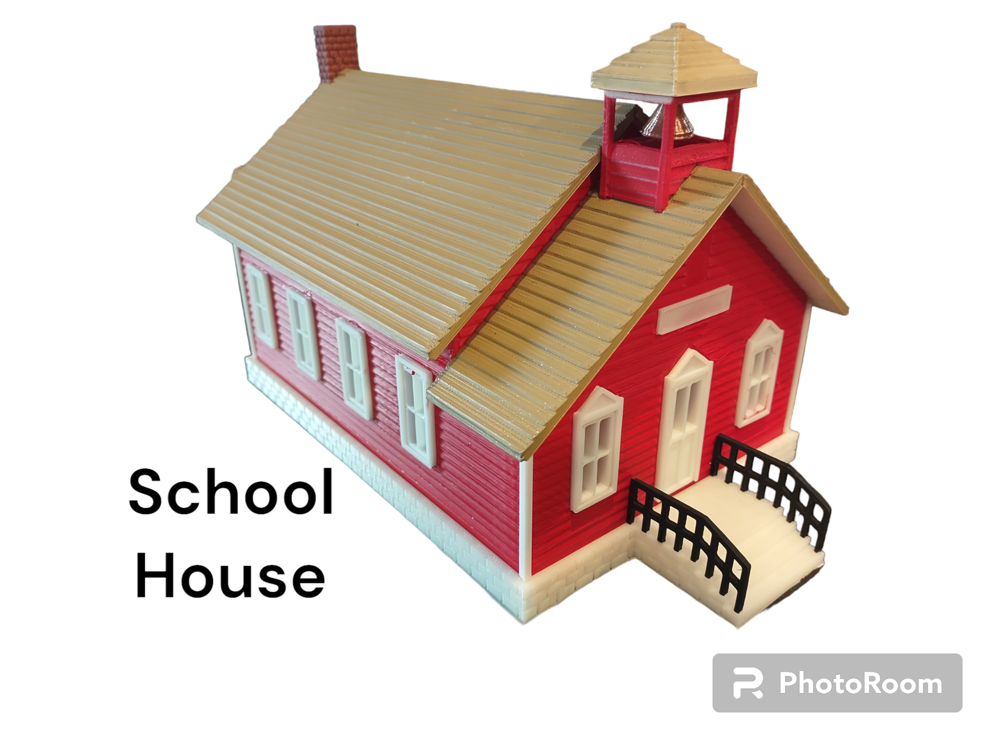 HO Scale School House — Print Station 3d