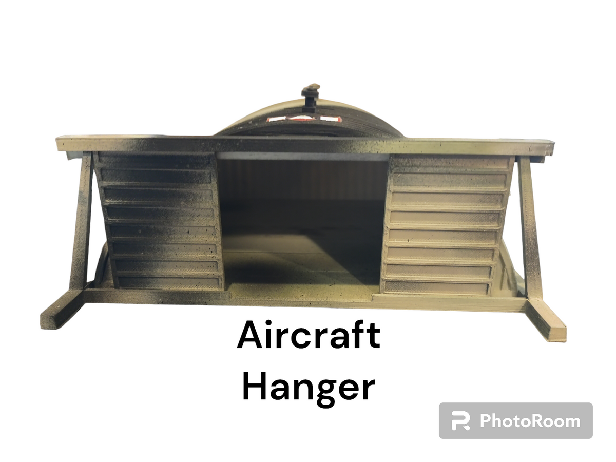 HO Scale Aircraft Hanger — Print Station 3d