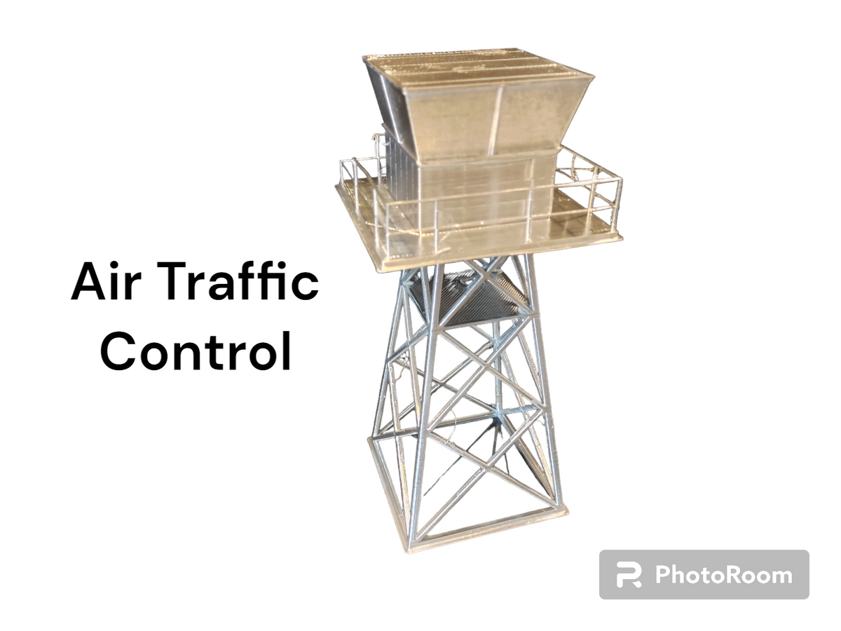 HO Scale Air Traffic Control Tower — Print Station 3d