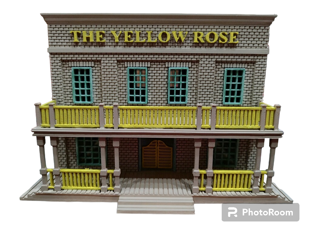 HO Scale - Yellow Rose Saloon — Print Station 3d