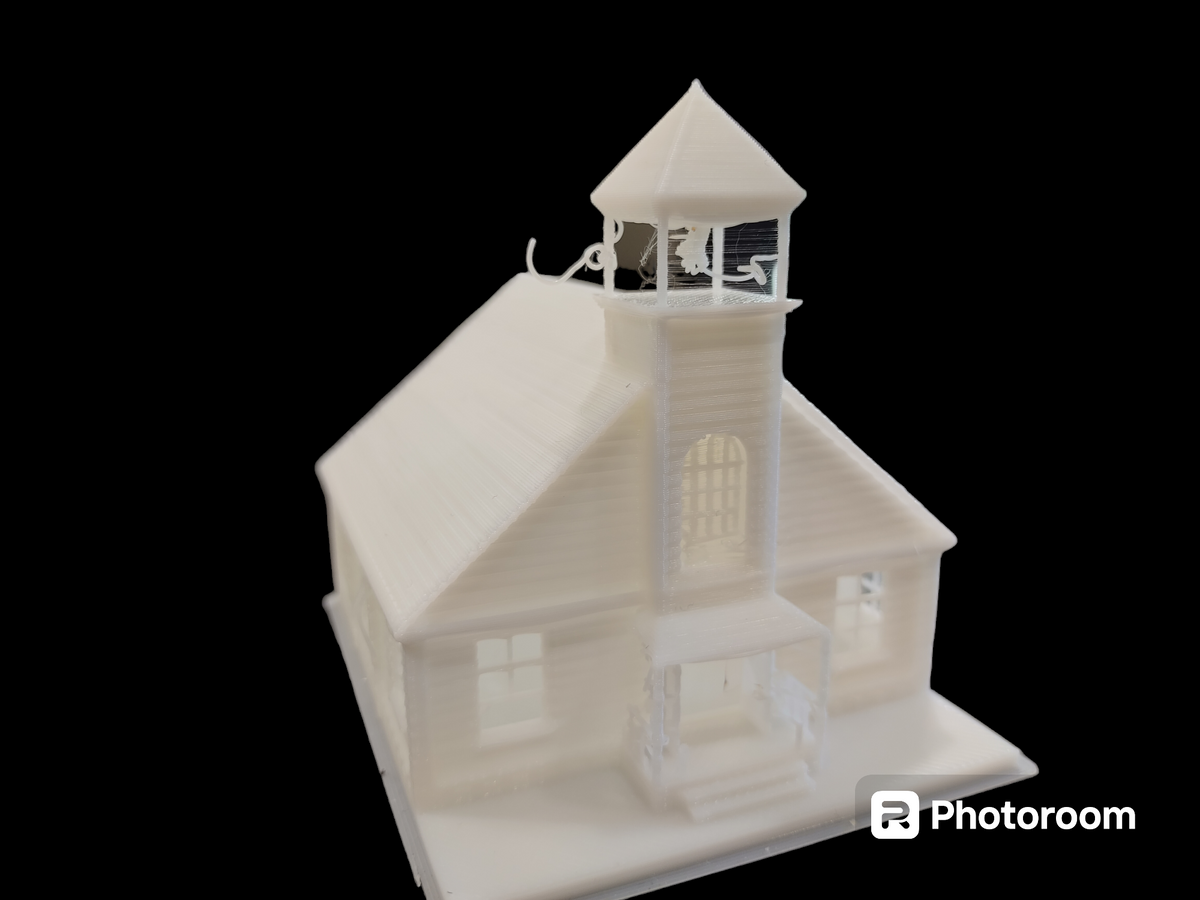 N Scale Country Church — Print Station 3d