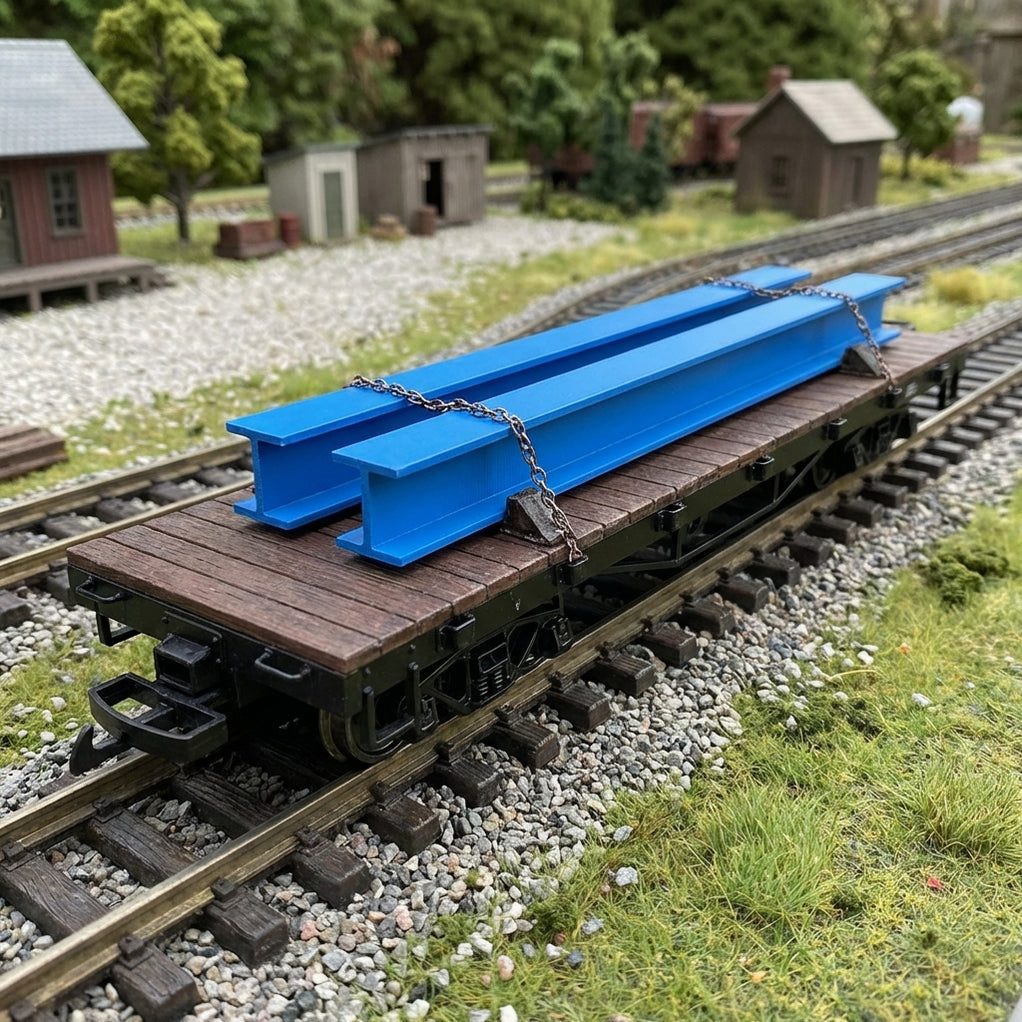 G-Scale Steel I Beams One Set — Print Station 3d
