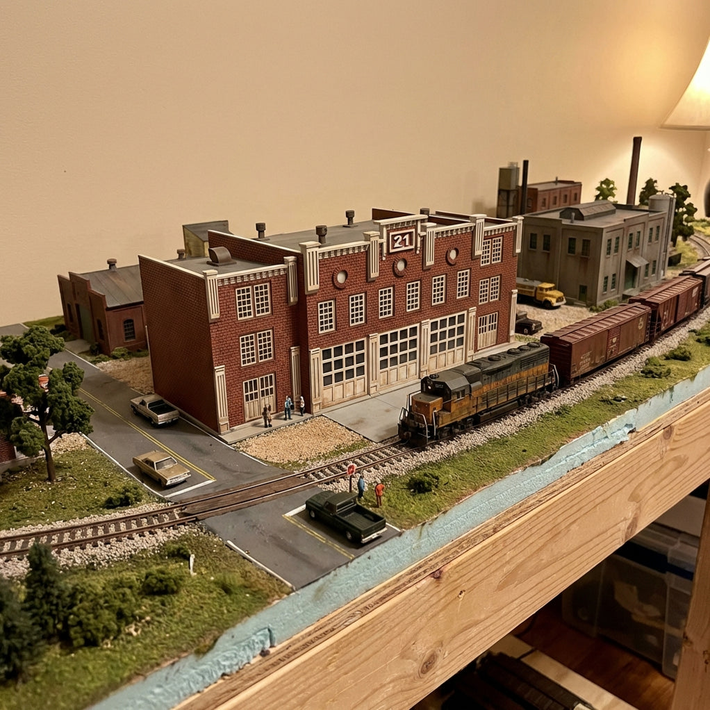 HO Scale Fire Station 21 — Print Station 3d
