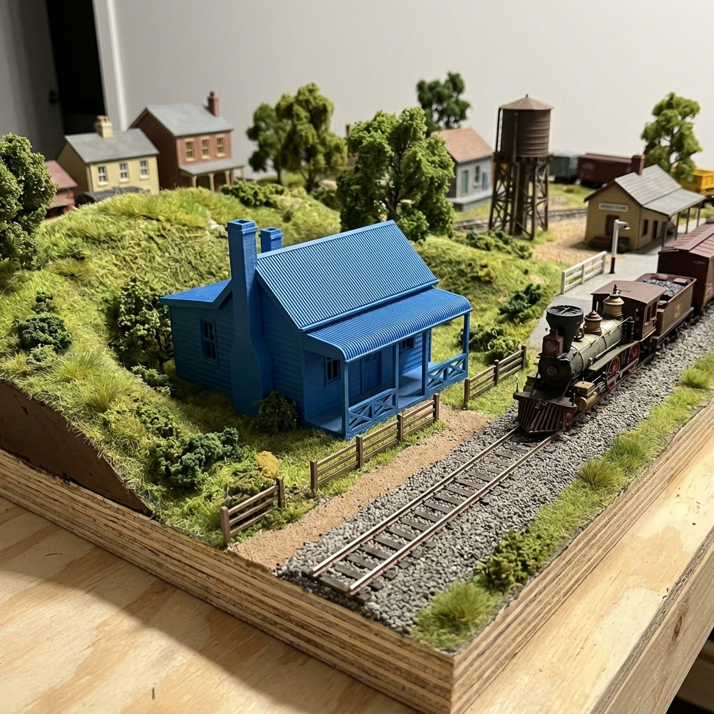 HO-Scale Mining Cabin — Print Station 3d