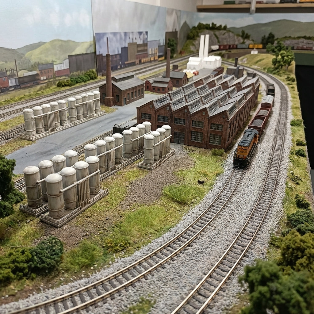 N Scale "Fuel Tanks" — Print Station 3d
