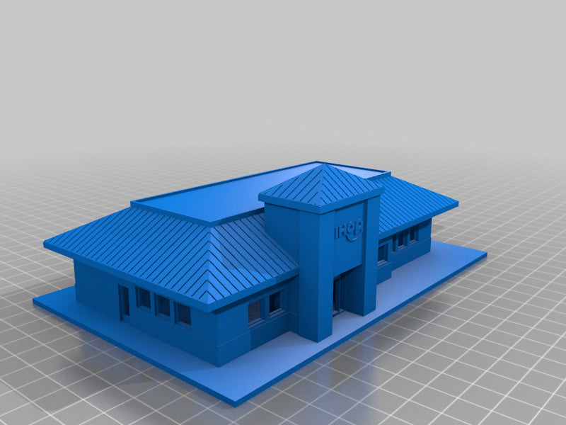 N Scale IHop Building — Print Station 3d