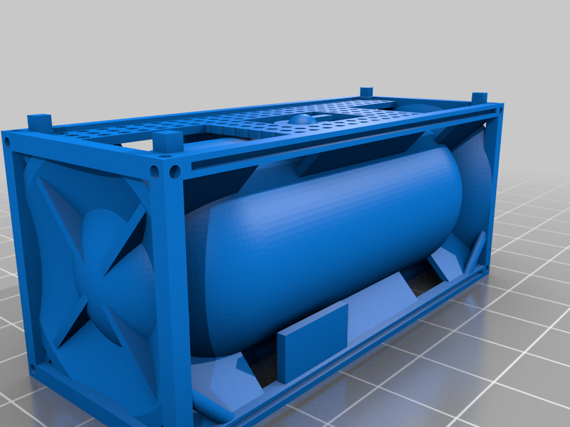 O-Scale Chemical Storage Tank — Print Station 3d